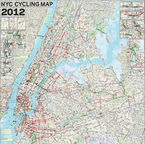 NYC Bike Map | Industrialized Cyclist Notepad